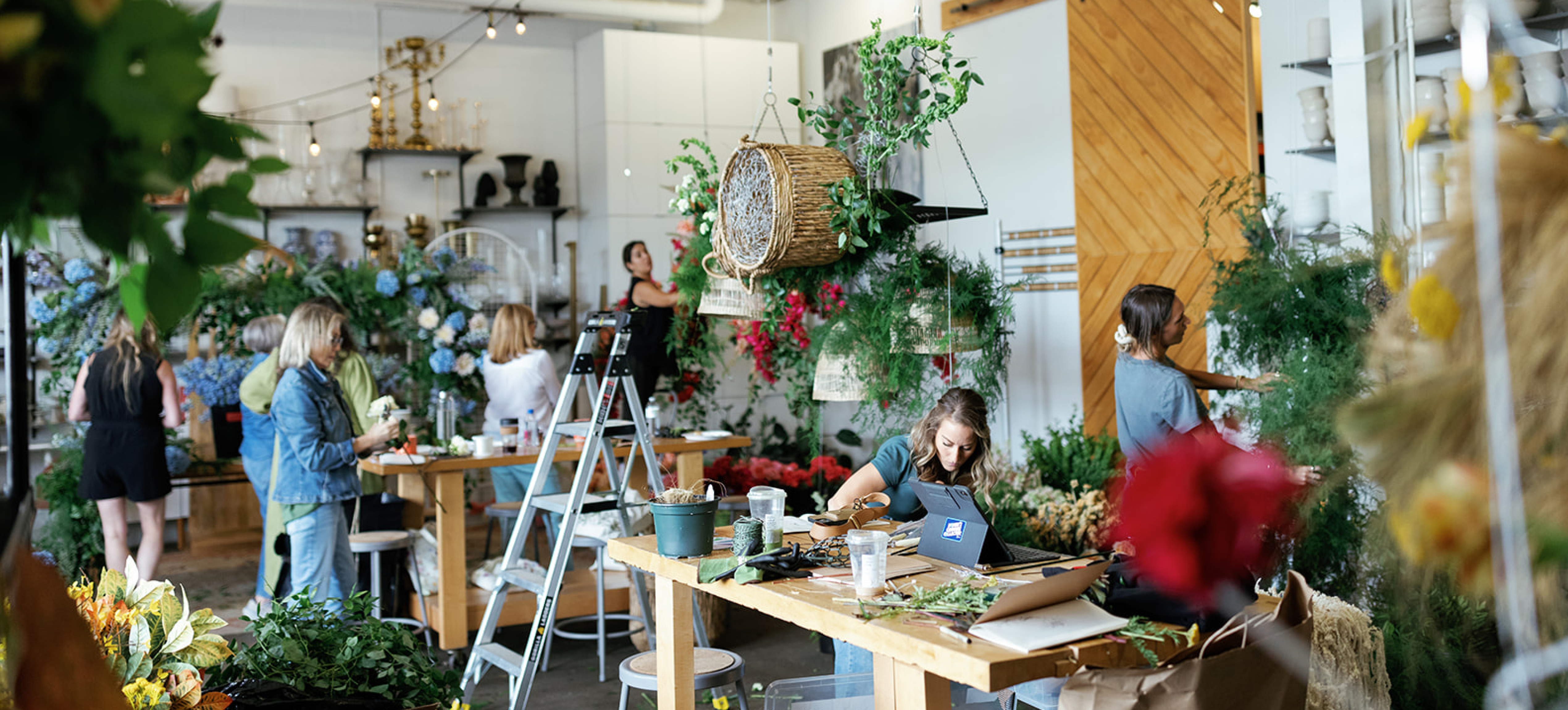 Floral Installation Workshop | Wholesale Event Decor | Accent Decor